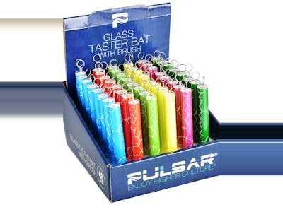 Pulsar Pulsar | THC Molecule One Hitter w/ Brush | 4" Assorted Colors ...